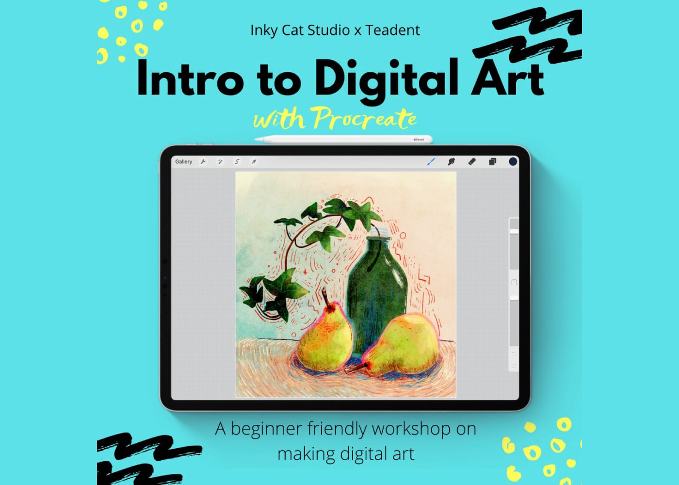 Introduction to Digital Art with Procreate by Inky Cat Studio ...