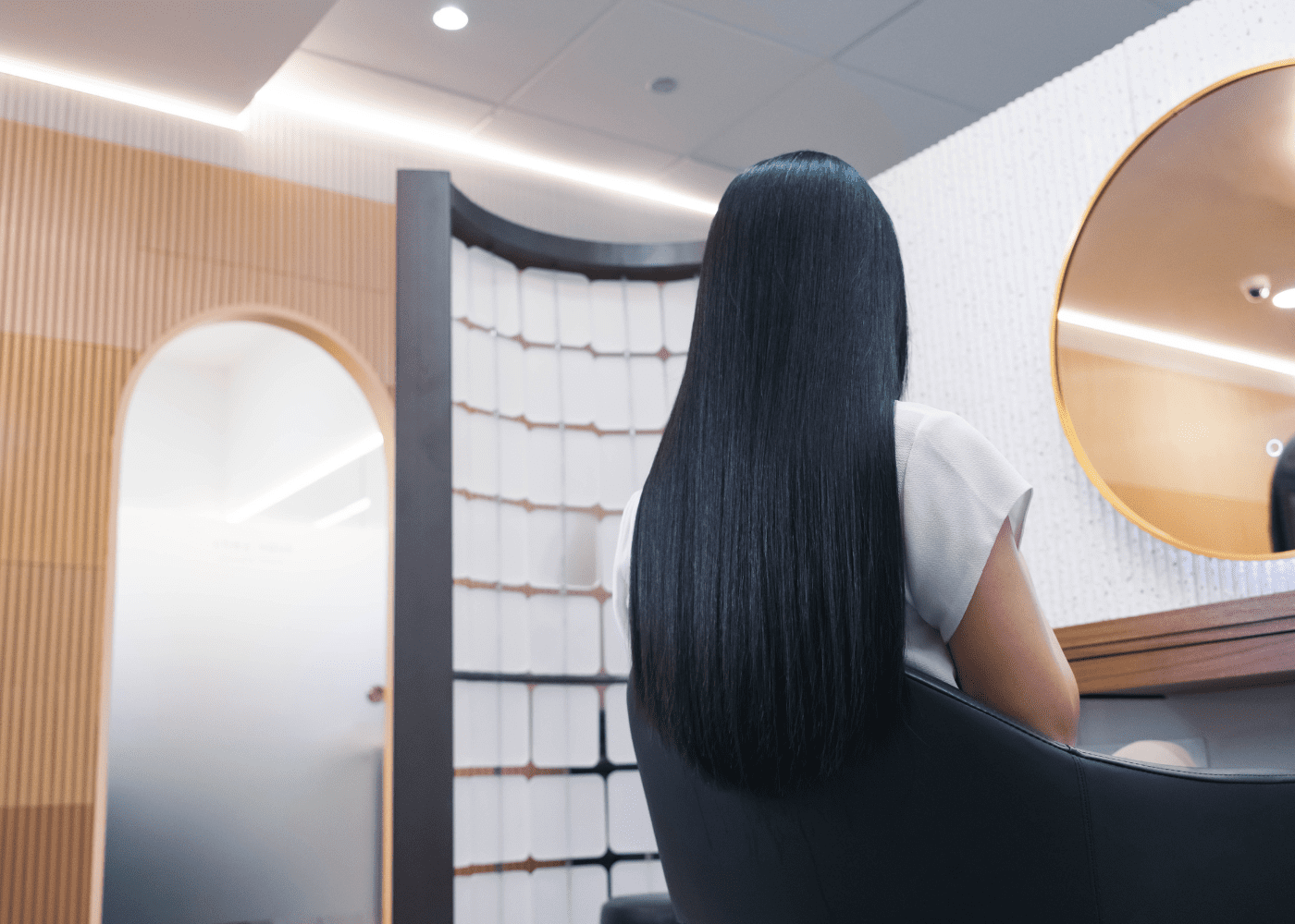 We got glass hair with a Nanoplasty treatment at Chez Vous: Private Space