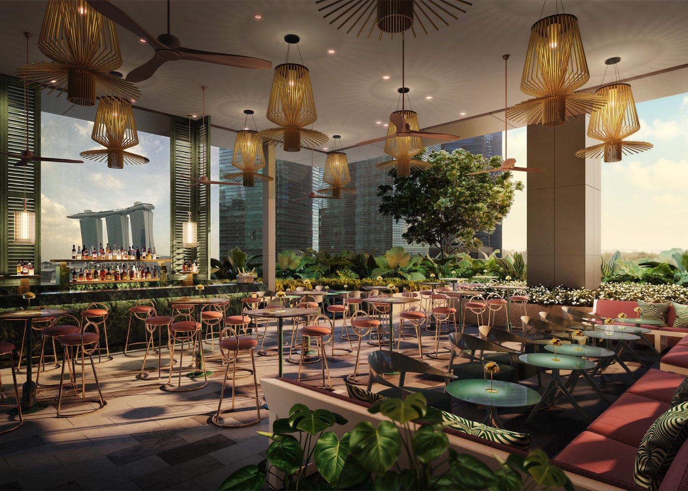 Rooftop Restaurants in Singapore For Dinner with City Views