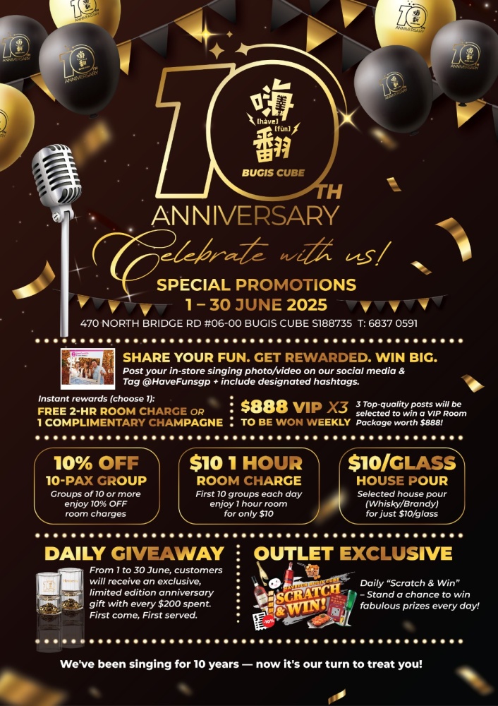 Event: Celebrate 10 Years of Fun at HaveFun Bugis Cube | Honeycombers