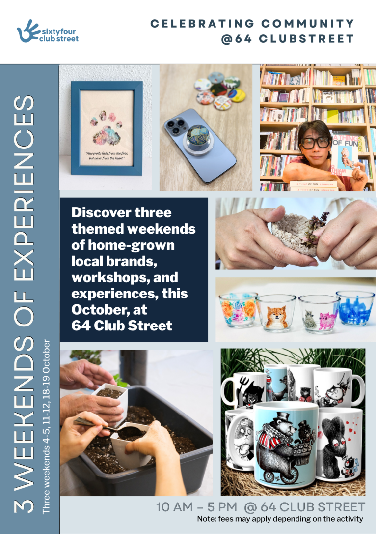 Event: October weekends at 64 Club Street | Honeycombers