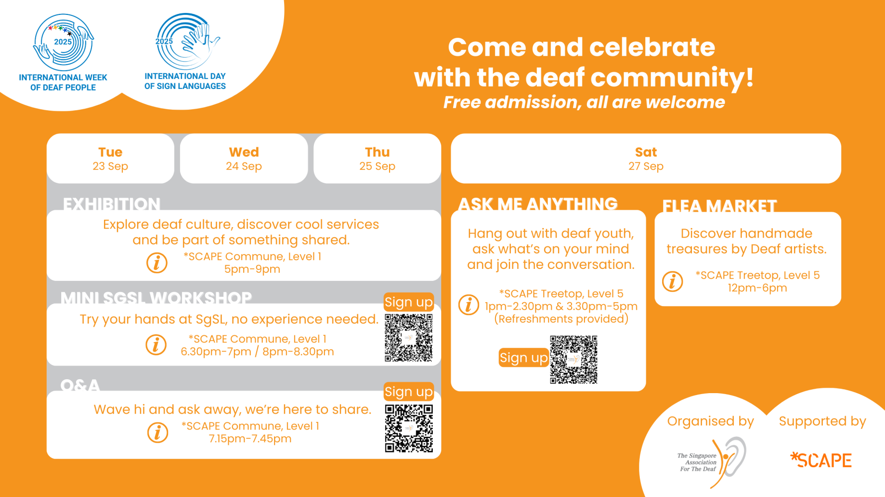 Event: International Week of Deaf People 2025 | Honeycombers