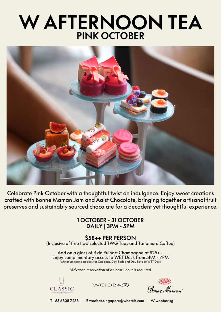 Event: W Singapore — Sentosa Cove: Pink October Afternoon Tea ...