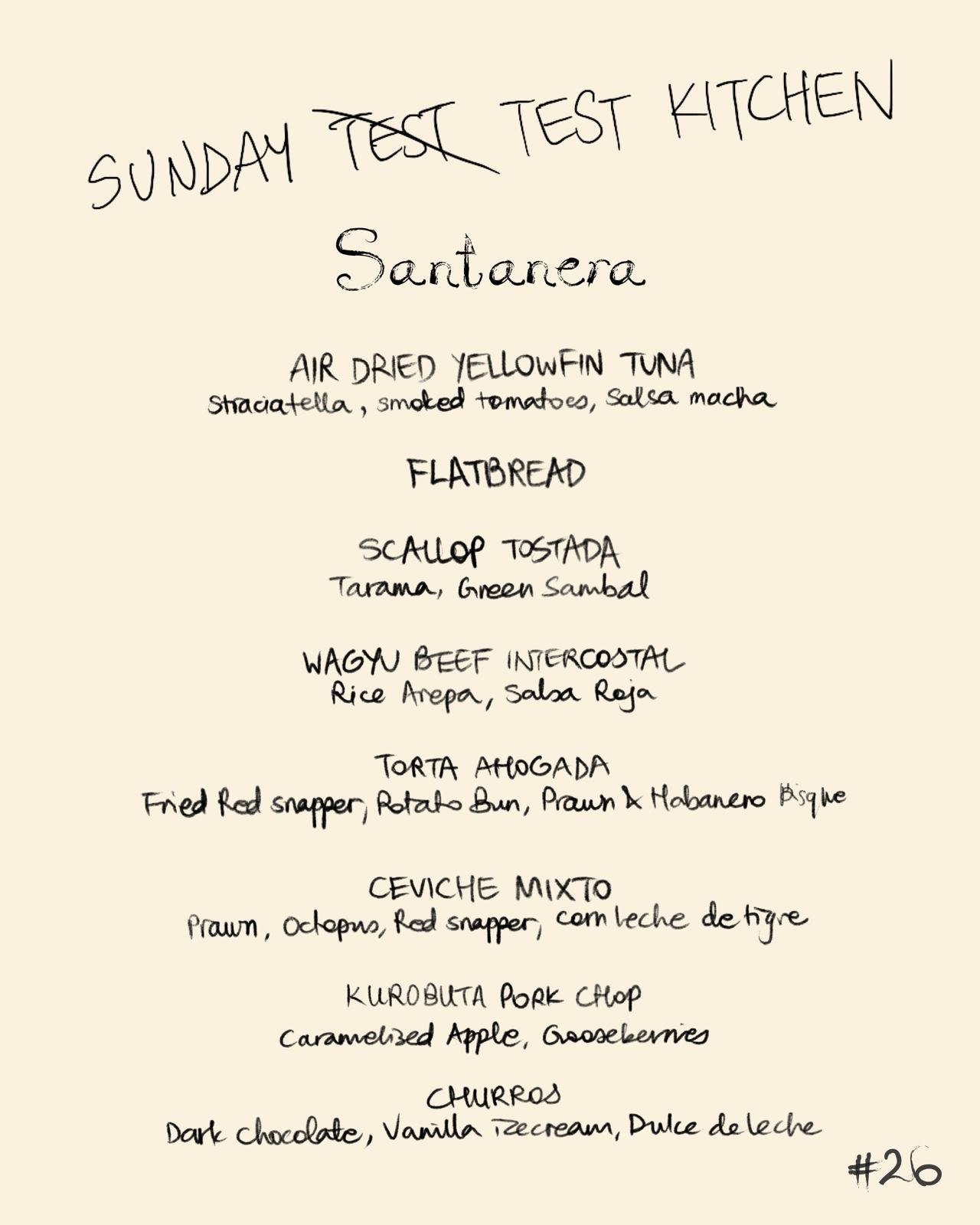 Event: Sunday Test Kitchen - Santanera | Honeycombers