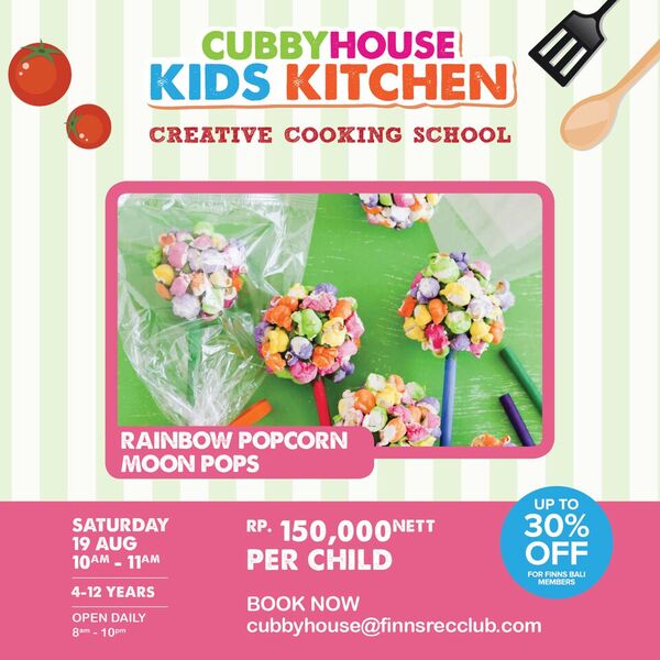 Cubby House Kids Kitchen – Rainbow Popcorn Moon Pops | Honeycombers Bali