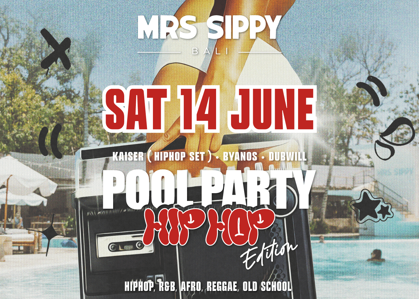 Event: Saturday Pool Party: Hip Hop Edition | Honeycombers